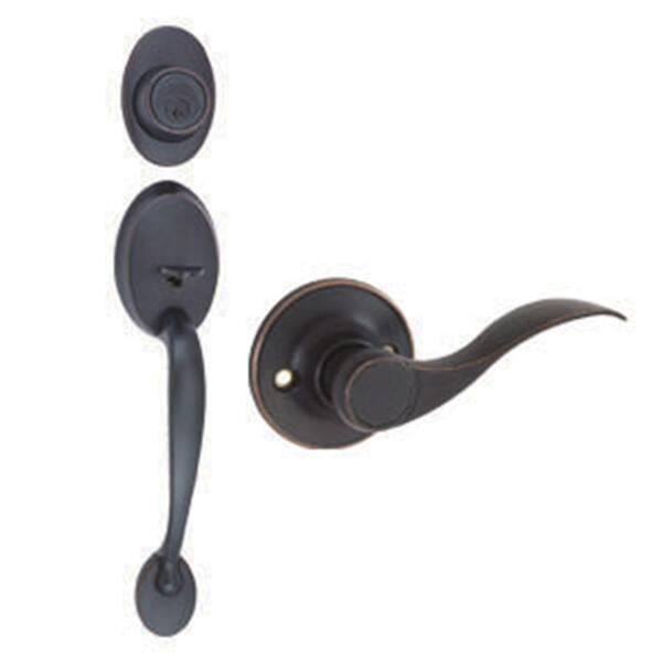 Design House Coventry Oil-Rubbed Bronze Door Handleset with Springdale ...