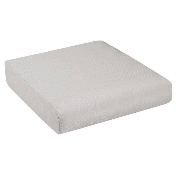 SORRA HOME Sunbrella Essential Flax Rectangle Outdoor Seat Cushion ...