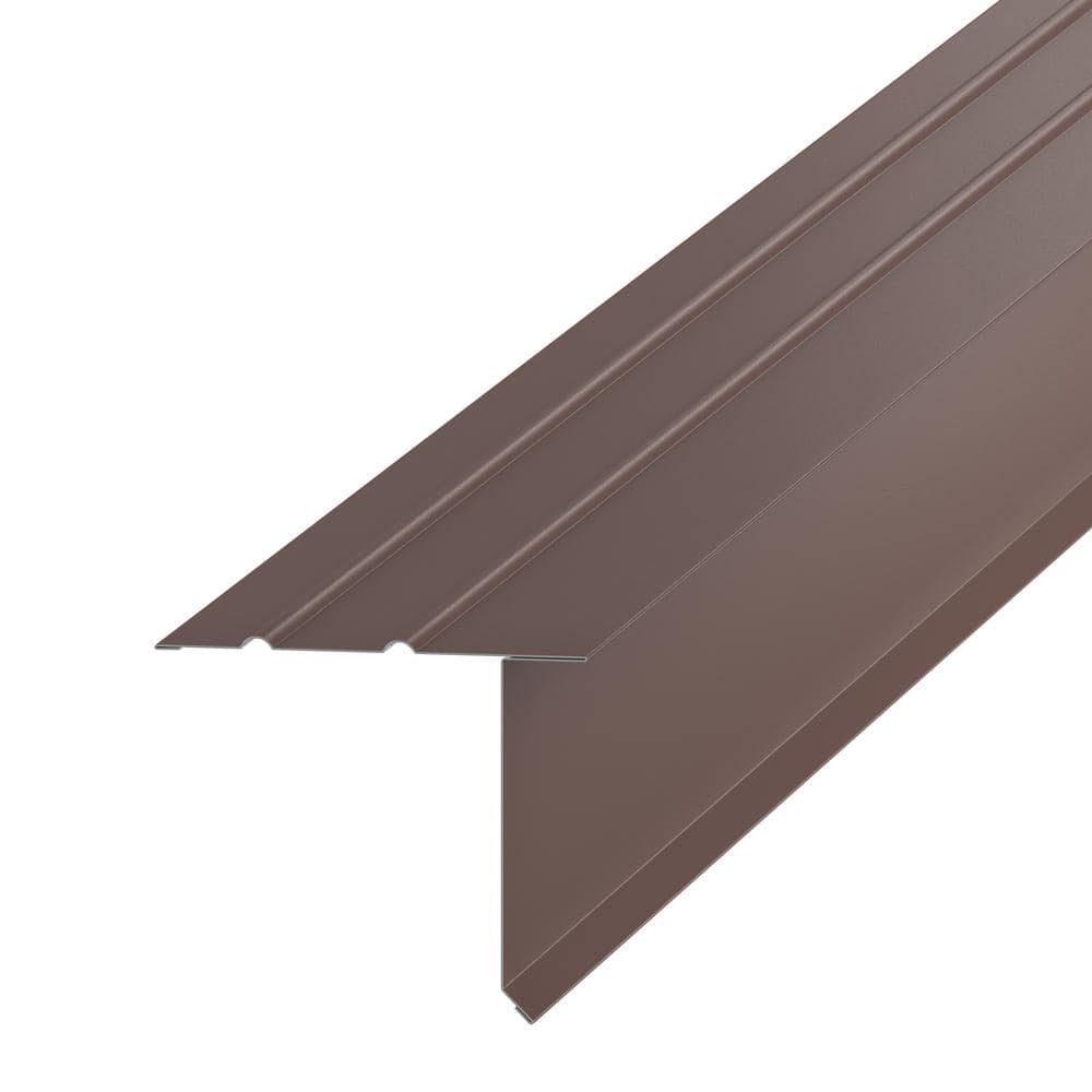 Amerimax Home Products F5S 2.25 in. x 10 ft. Brown Aluminum Hemmed Drip ...