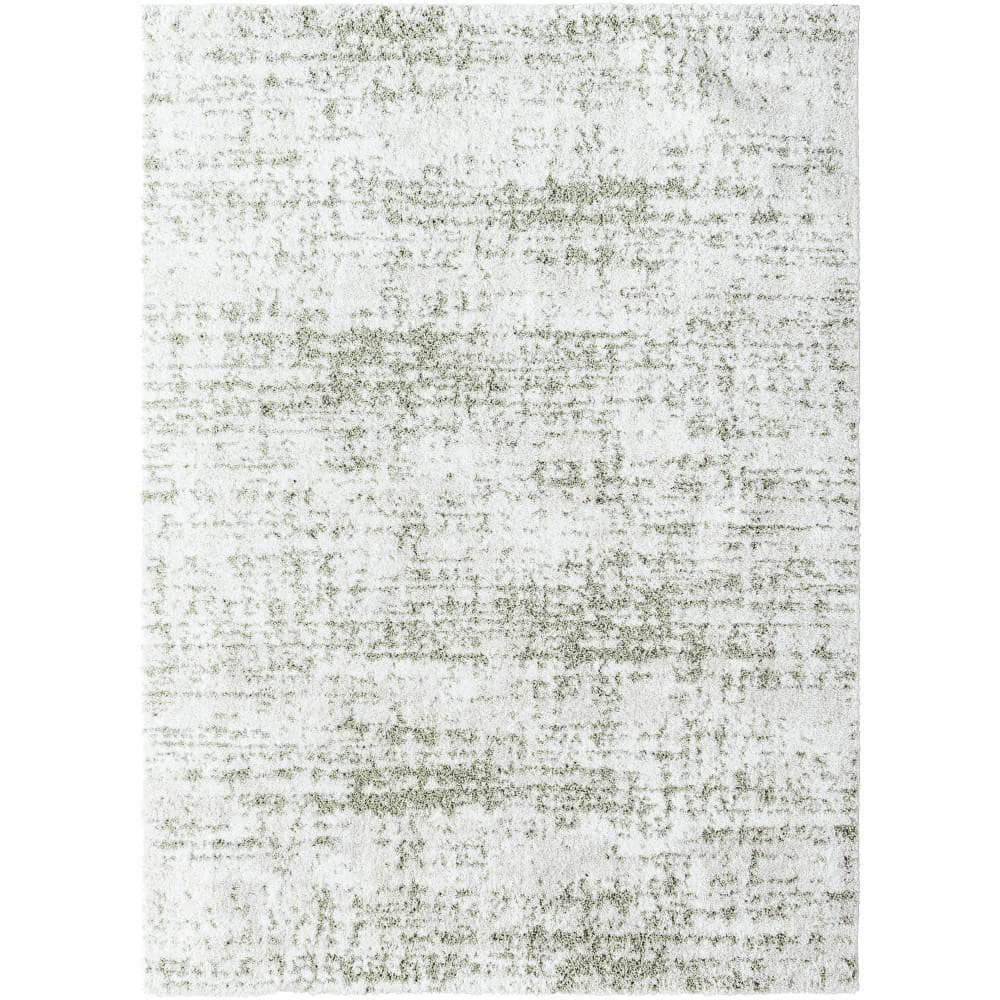 Livabliss Osaka Cream/Dusty Sage Striped 8 ft. x 10 ft. Indoor Area Rug ...