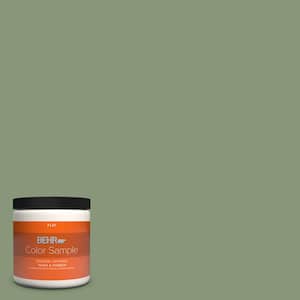 BEHR PREMIUM PLUS 8 oz. #S390-5 Laurel Tree Satin Enamel Interior ...