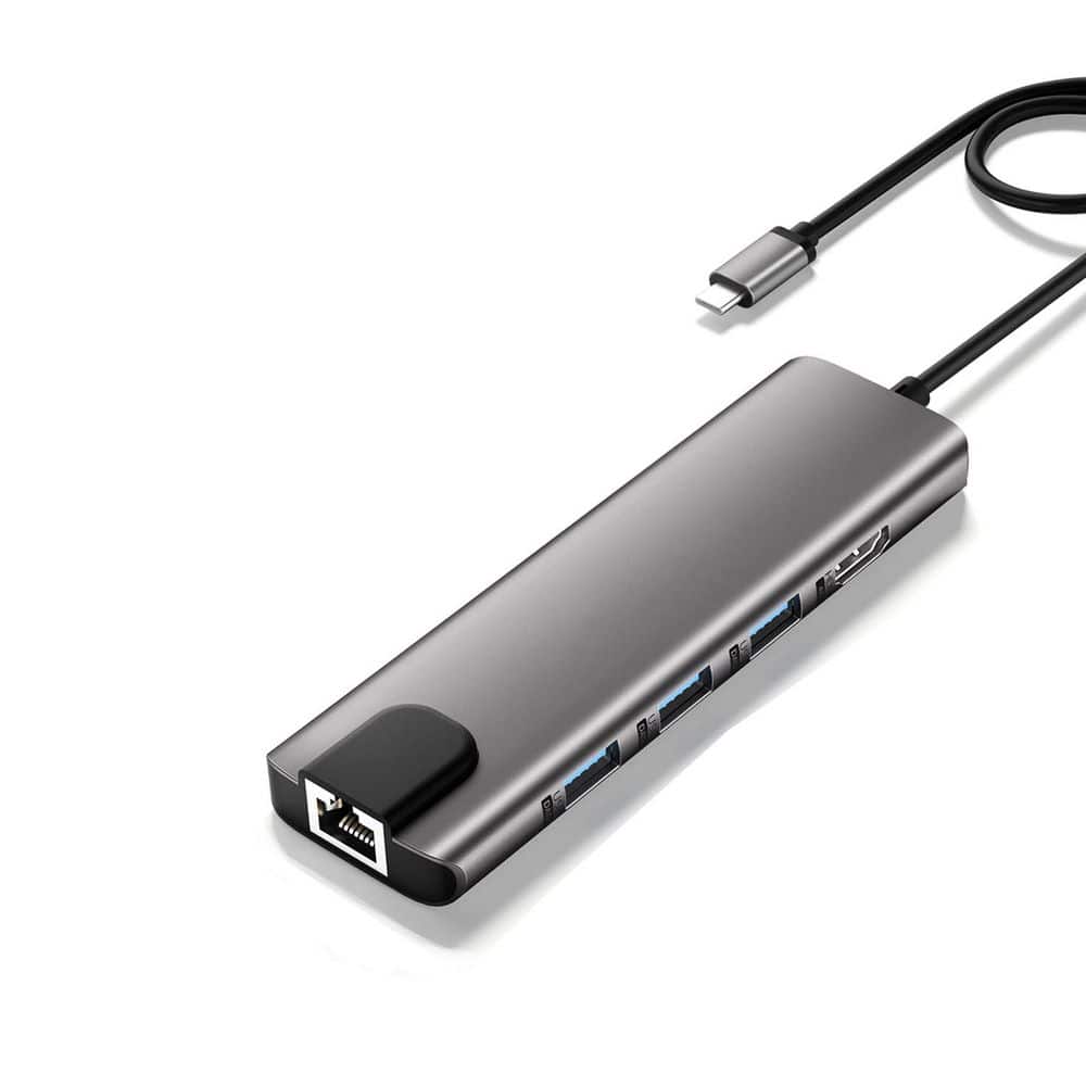 Lukyamzn USB C Hub Multiport Adapter 9 in 1 with Gigabit Ethernet 100W ...