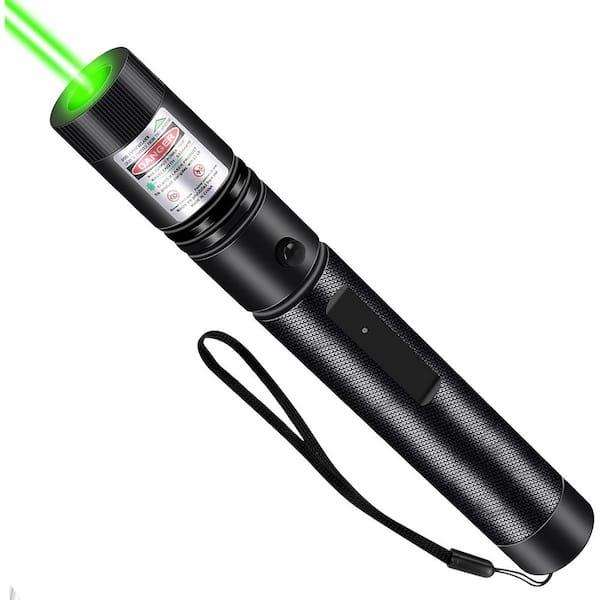 Lukyamzn Rechargeable High Power Green Laser Pointer Long Range Screen with USB Charging Port ...