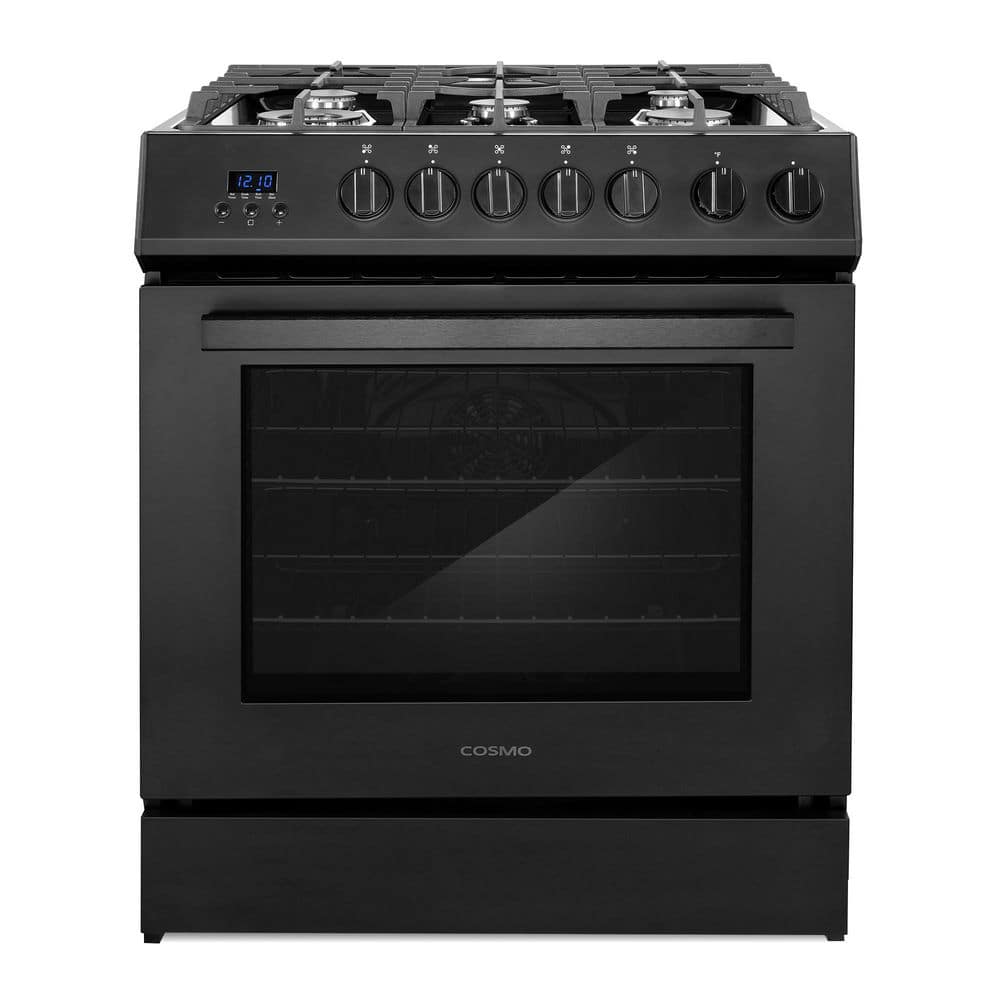 Cosmo 30 in. Nebula Collection 5.0 cu. ft. Gas Range, 5 Burners, Rapid ...