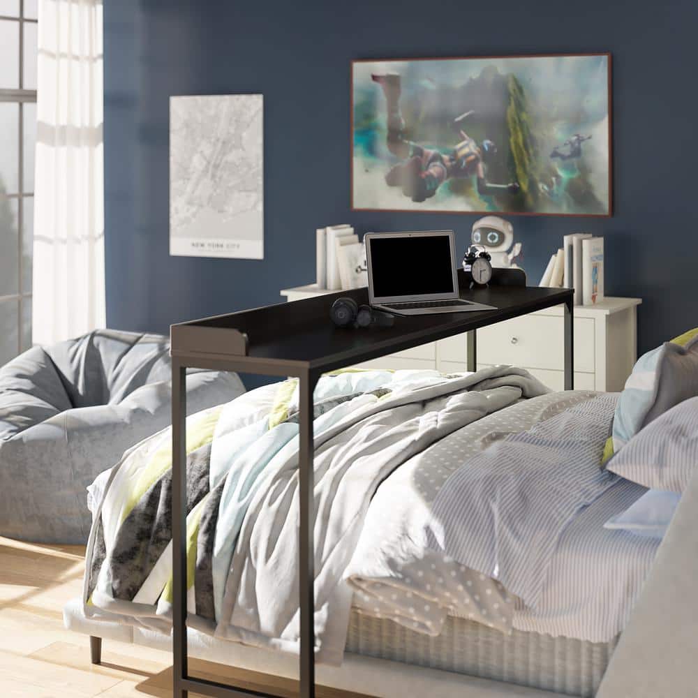 Ameriwood Home Piper Hill Over The Bed Desk, 72.25 in. Rectangular ...