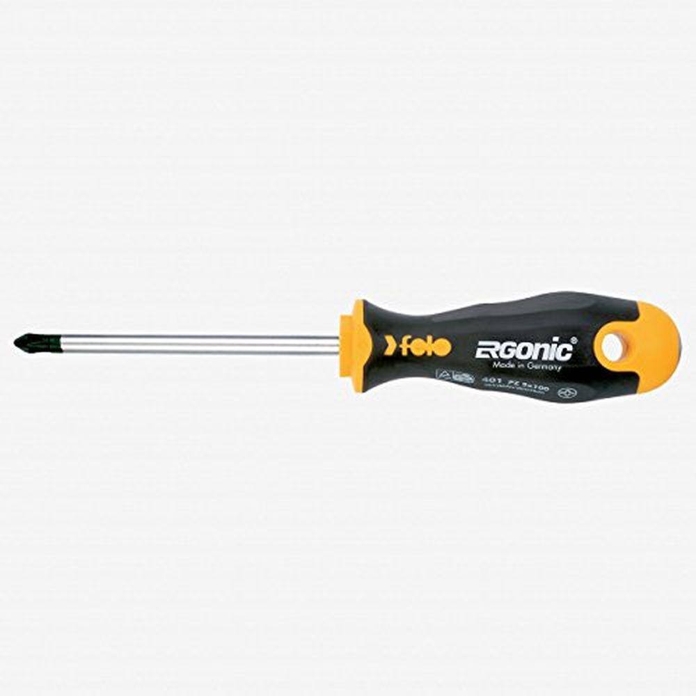 Felo 4 in. Ergonic PoziDrive #2 Round Screwdriver 0715753685 - The Home ...