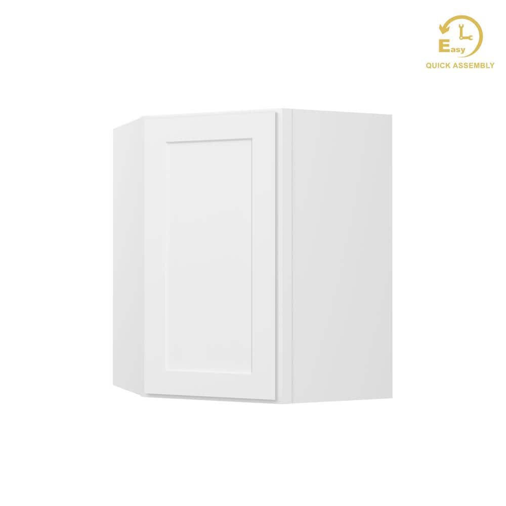 RoomyLife Easy-DIY 24-in W x 24-in D x 30-in H in Shaker White Plywood ...
