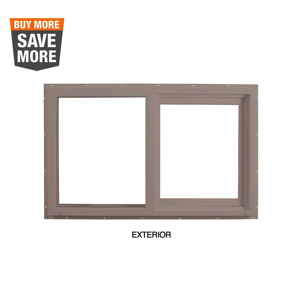 Ply Gem 59.5 in. x 35.5 in. Select Series Left Hand Horizontal Sliding ...