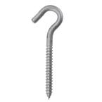 Everbilt 3/8 in. x 4-1/2 in. Lag Thread Screw Hook Galvanized 813576 - The Home Depot