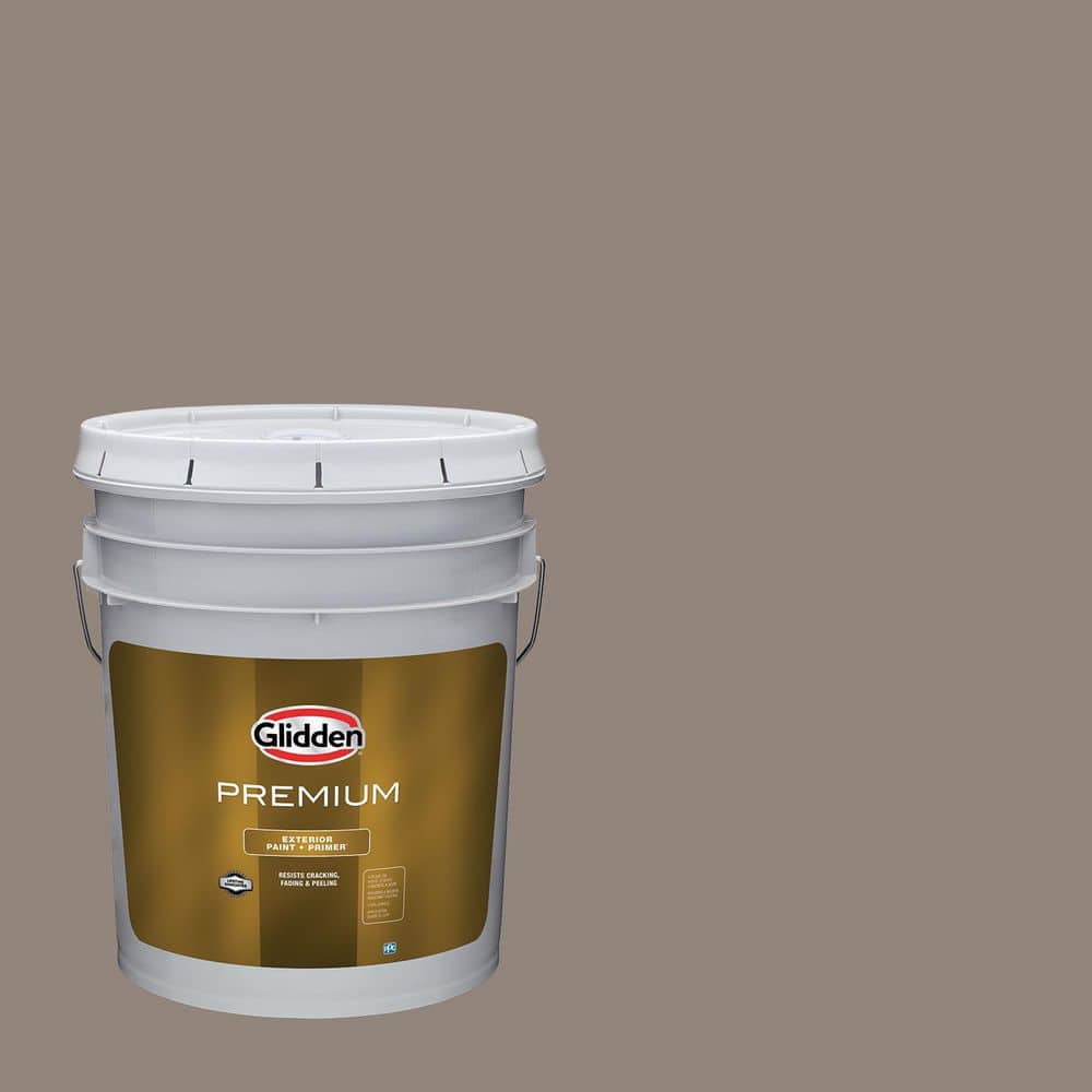 Glidden Premium 5 gal. PPG1019-5 Wild Wilderness Semi-Gloss Exterior ...