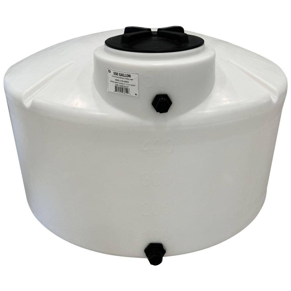 VPC 550 Gal. White PE Vertical Storage Tank (12.51 lbs. /gal. ) 85-40023 - The Home Depot