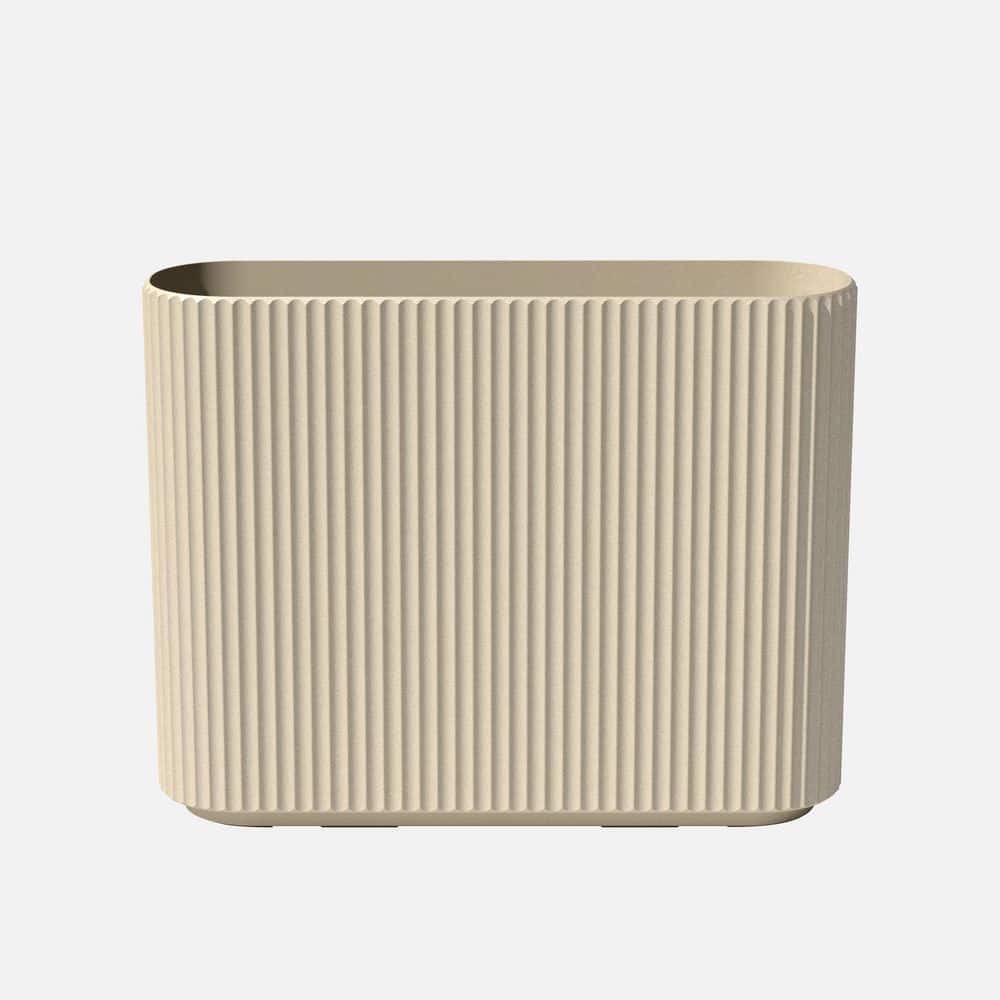 Veradek Demi Span Extra Large Sand Plastic-Stone Rectangular Planter ...