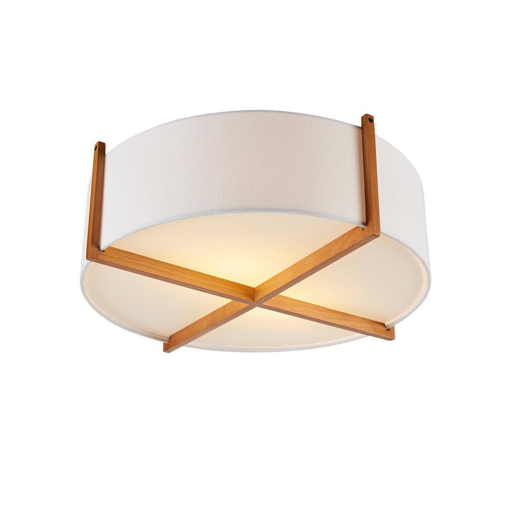 Bromi Design Bowen 2-Light 17.99 in. Dia Flush Mount Ceiling Fixture ...