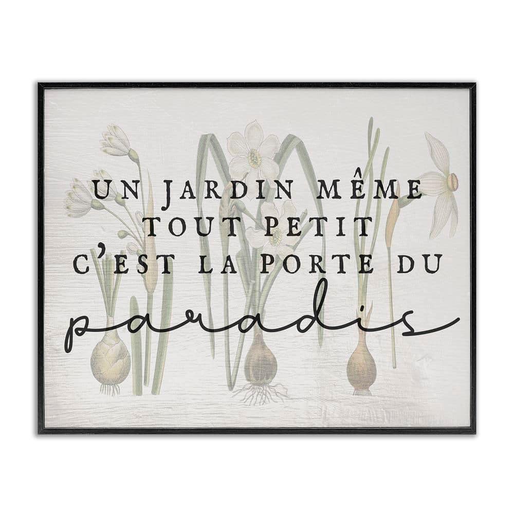 Stupell Industries Garden Gateway to Heaven by Daphne Polselli Black Framed Nature Giclee Art ...