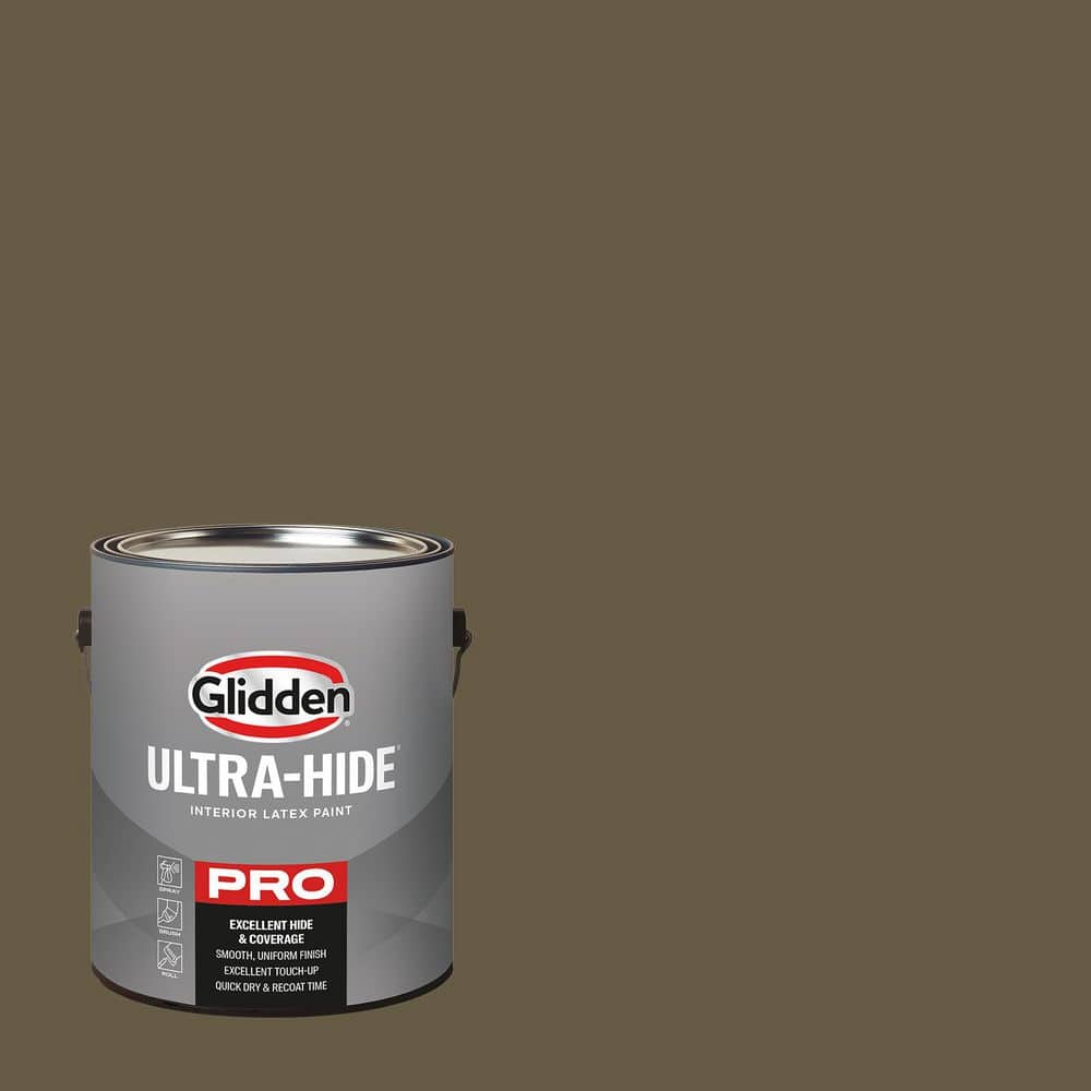 Glidden Ultra-Hide 1 Gal. PPG1102-7 Pinecone Satin Interior Paint ...