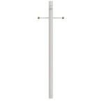 VITA 6"L x 6"W x 74"H Sturbridge Vinyl Lamp Post, White, VA94428 ...