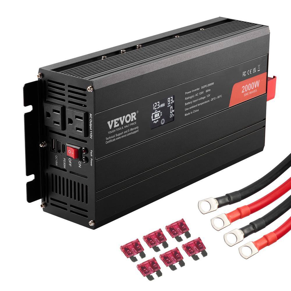 Have a question about VEVOR Pure Sine Wave Inverter 2000-Watt DC 12 ...