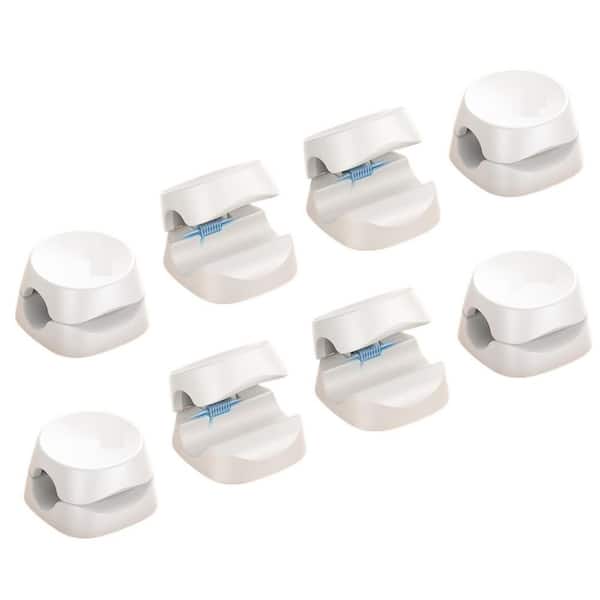 OBJLGEV 8-Pack Cord Organizer Spring Cable Management Clips Adhesive ...