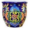 Ravenna Pottery Talavera 10 in. Round Ceramic Pot - A 4 RTV403-A 4 ...