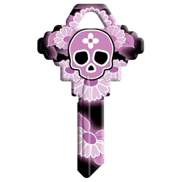 HY-KO Pink Skull Key 15005SC1-SKLP - The Home Depot