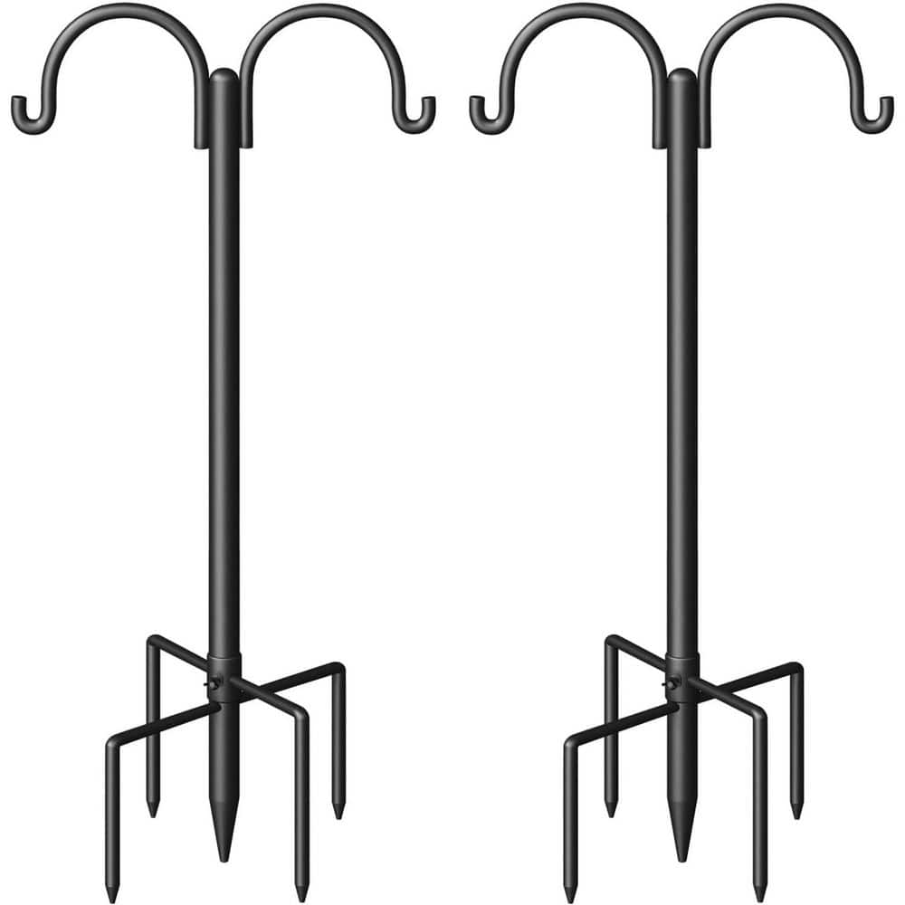 FAWEY TRED INC 86 in. Metal Double Shepard's Hooks for Outdoor ...