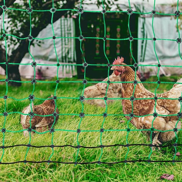Poultry Electronet Fencing VEVOR Electric Fence Netting 48 In. H X 168