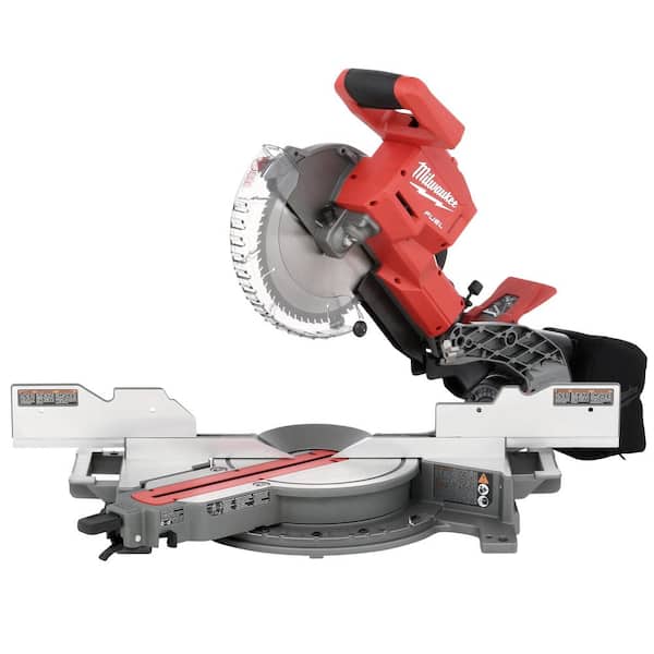 Milwaukee M18 FUEL 18V Lithium-Ion Brushless Cordless 10 Dual Bevel Sliding Compound Miter Saw ...
