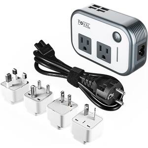 Lukyamzn 230W International Surge Protector Travel Adapter Converter ...