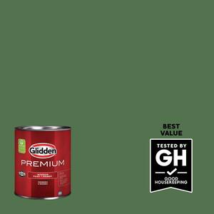 Glidden Premium 5 gal. PPG1131-7 Clover Leaf Semi-Gloss Exterior Latex ...
