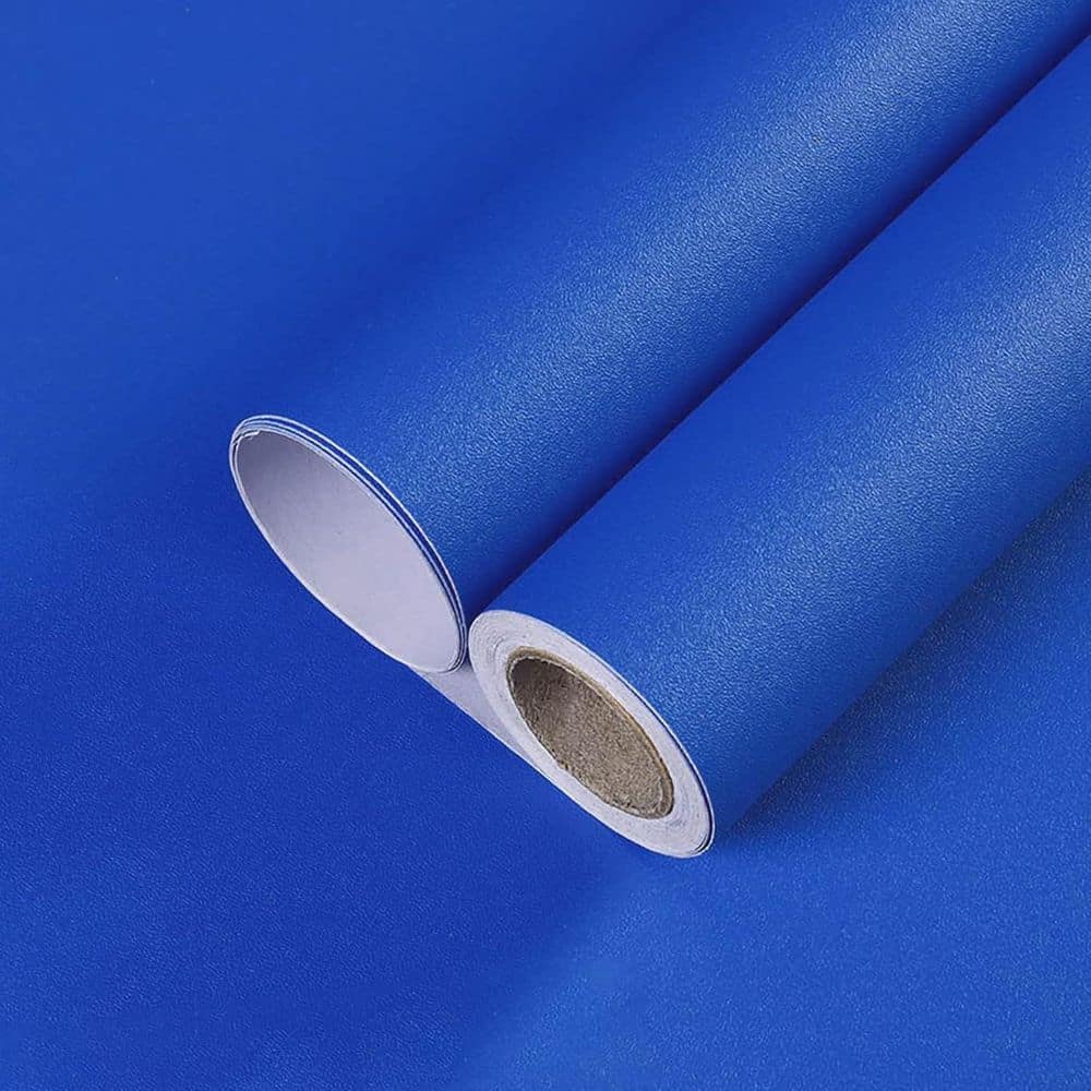 Dark Blue Matte Solid Color Contact Paper Peel and Stick Wallpaper Roll ...