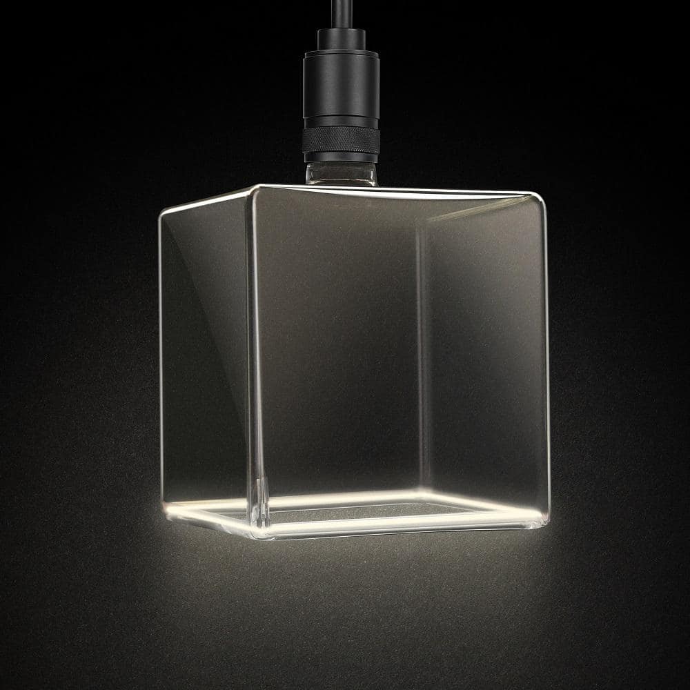 Feit Electric 40-Watt Equivalent Cube Dimmable Oversized Clear Glass E26 LED Light Bulb Soft ...