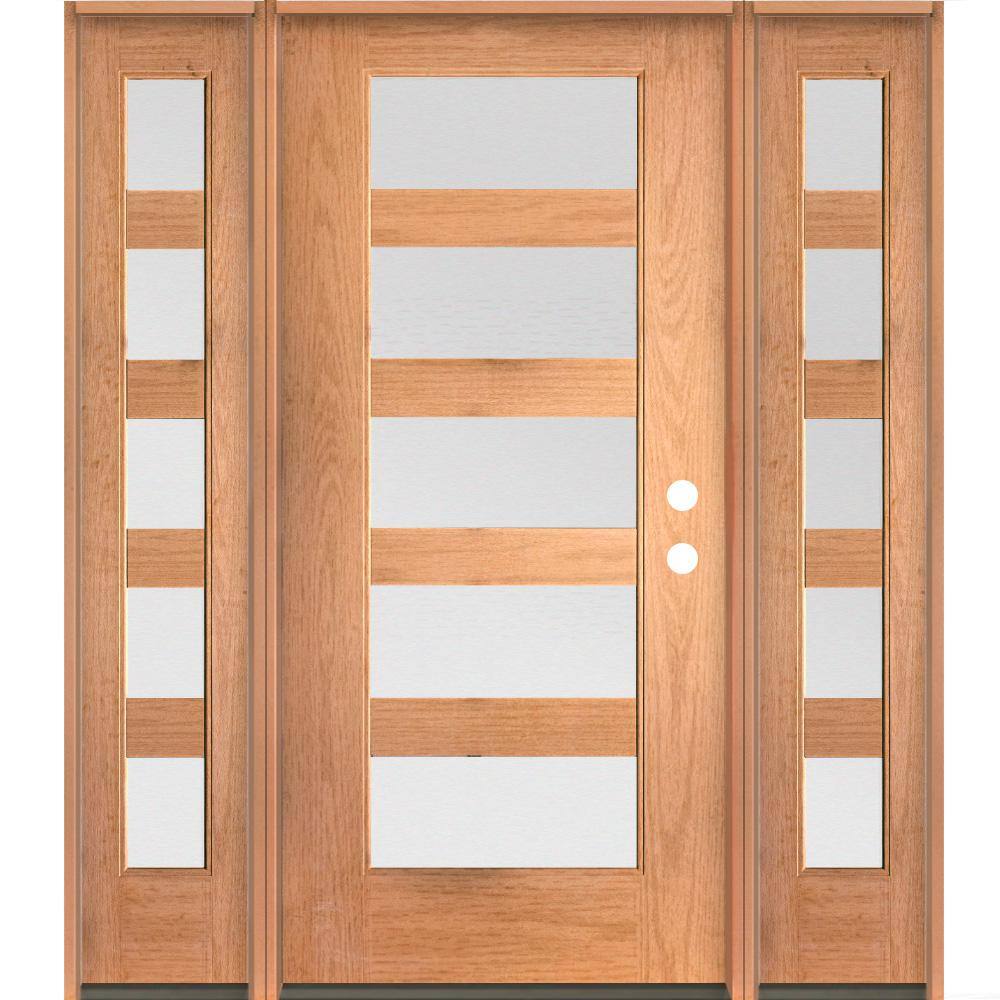 Krosswood Doors ASCEND Modern 64 in. x 79 in. 5-Lite Left-Hand/Inswing ...
