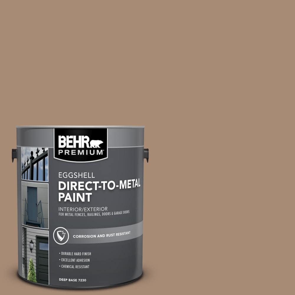 BEHR PREMIUM 1 gal. #N240-5 Rodeo Tan Eggshell Direct to Metal Interior ...