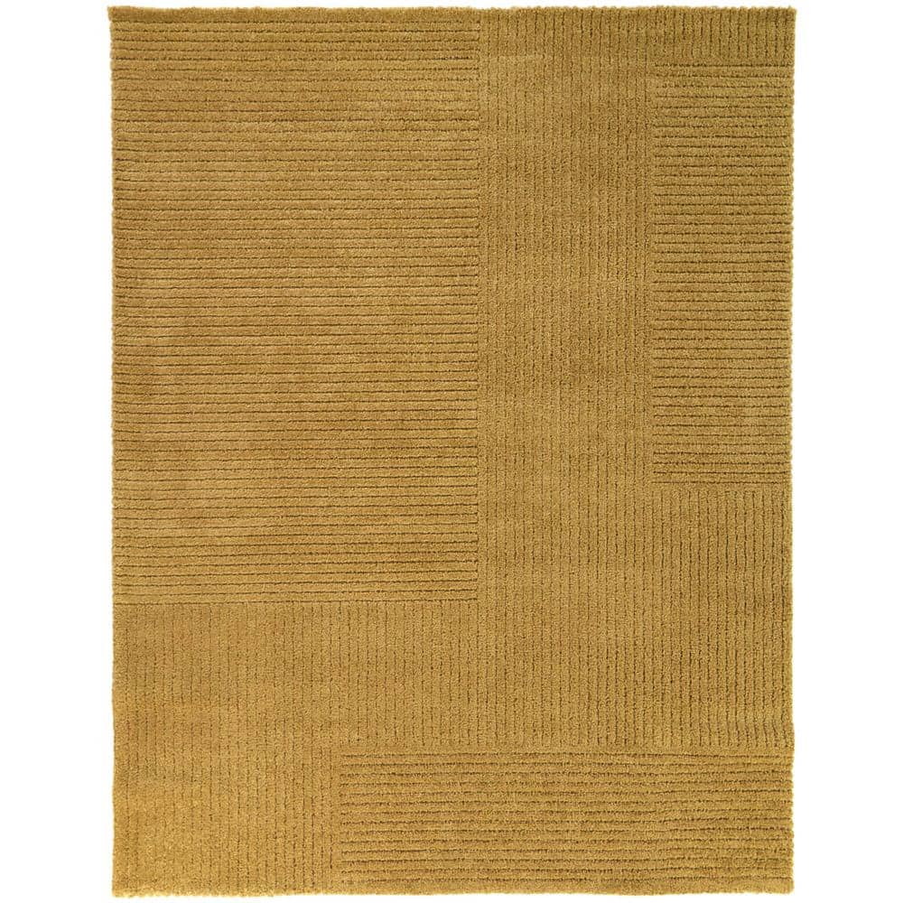 BALTA Catlin Gold 5 ft. x 7 ft. Stripe Area Rug 3124854 - The Home Depot