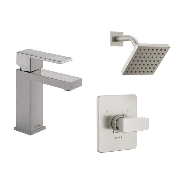 Delta Modern 1-Spray Shower Faucet with Single Handle Single Hole ...