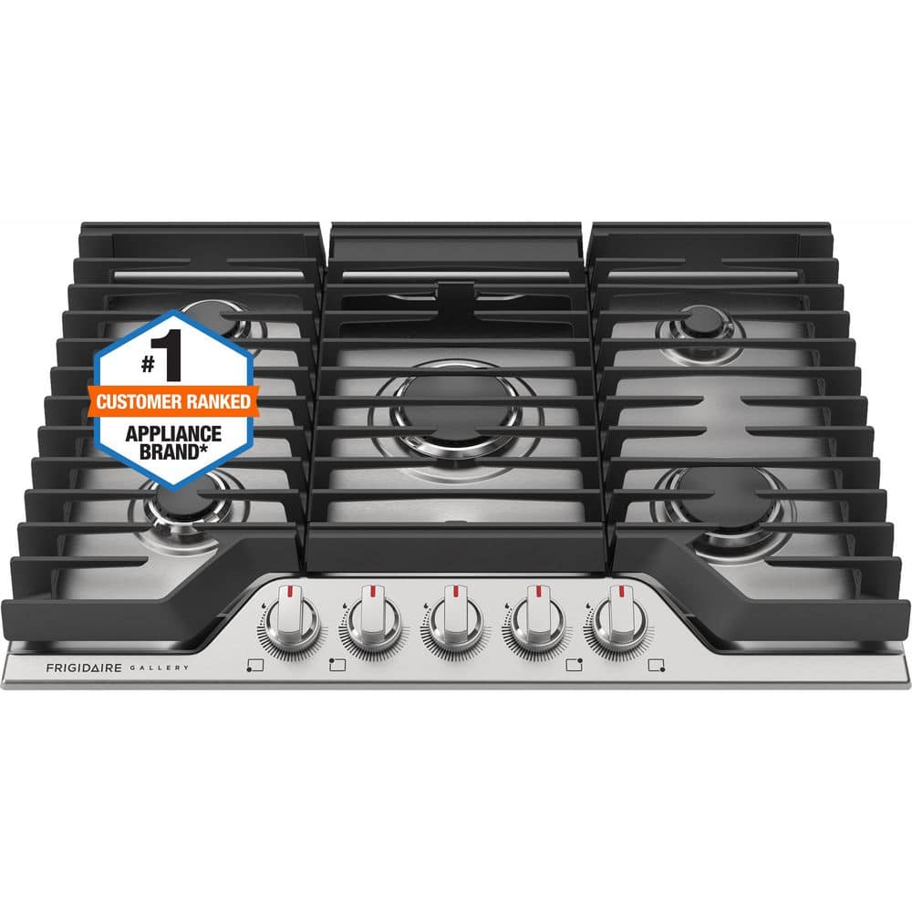 Frigidaire Gallery 30 in. Gas Cooktop in Stainless Steel with 5-Burner ...