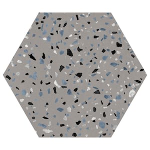 ANDOVA Kallisto Toma 8 in. x 9 in. Hexagon Terrazzo look Matte ...