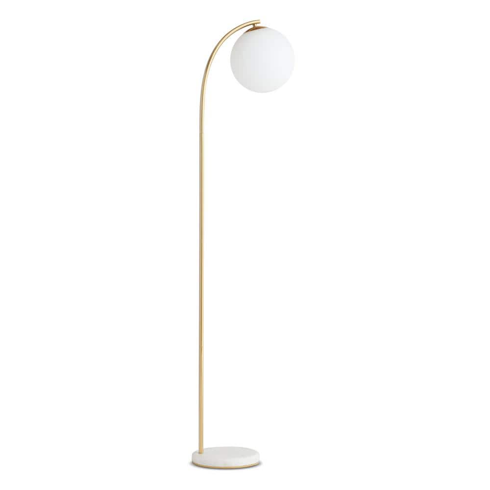 Brightech Luna Drop 75 in. Antique Brass Modern 1-Light LED Energy ...