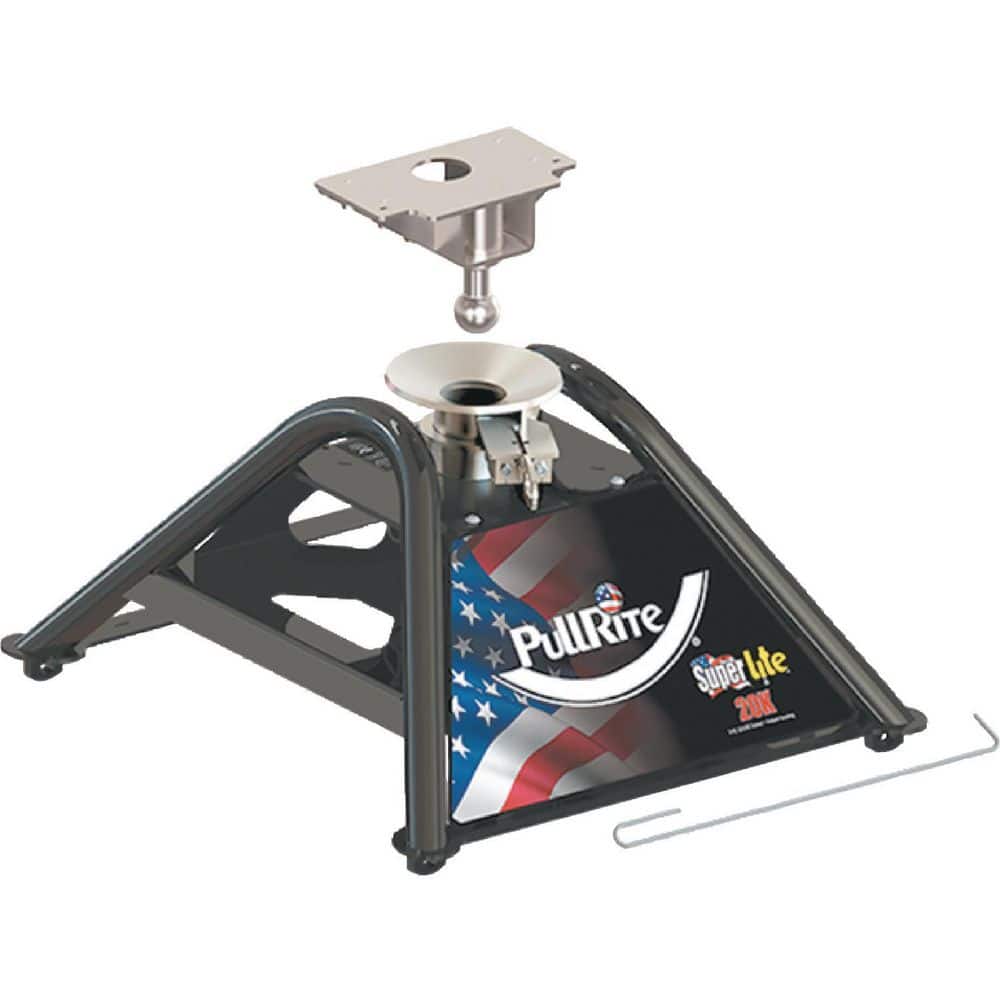 PullRite Sir Series Superlite Four Point Rail Mounted Fifth Wheel Hitch ...