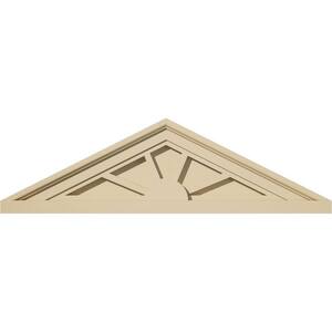 Ekena Millwork 26 in. W x 7-1/2 in. H x 2 in. P Segment Arch 4 Spoke ...