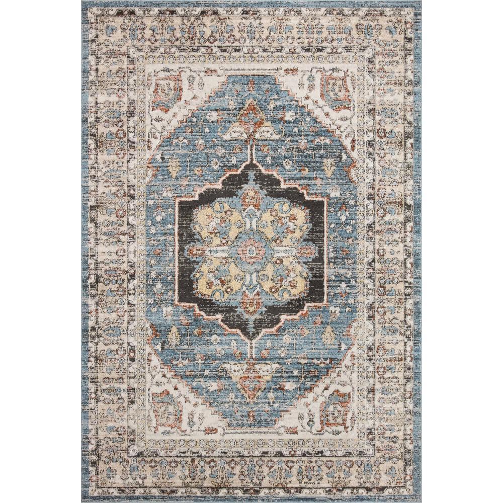 Loloi Odette Sky/Multi 2 ft. - 7 in. x 16 ft. Oriental Runner Rug ...