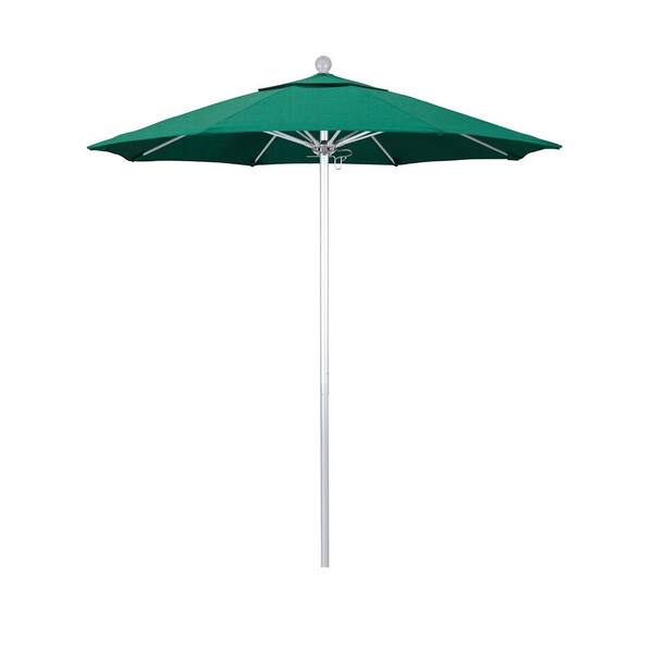 California Umbrella 7.5 ft. Silver Aluminum Commercial Market Patio ...