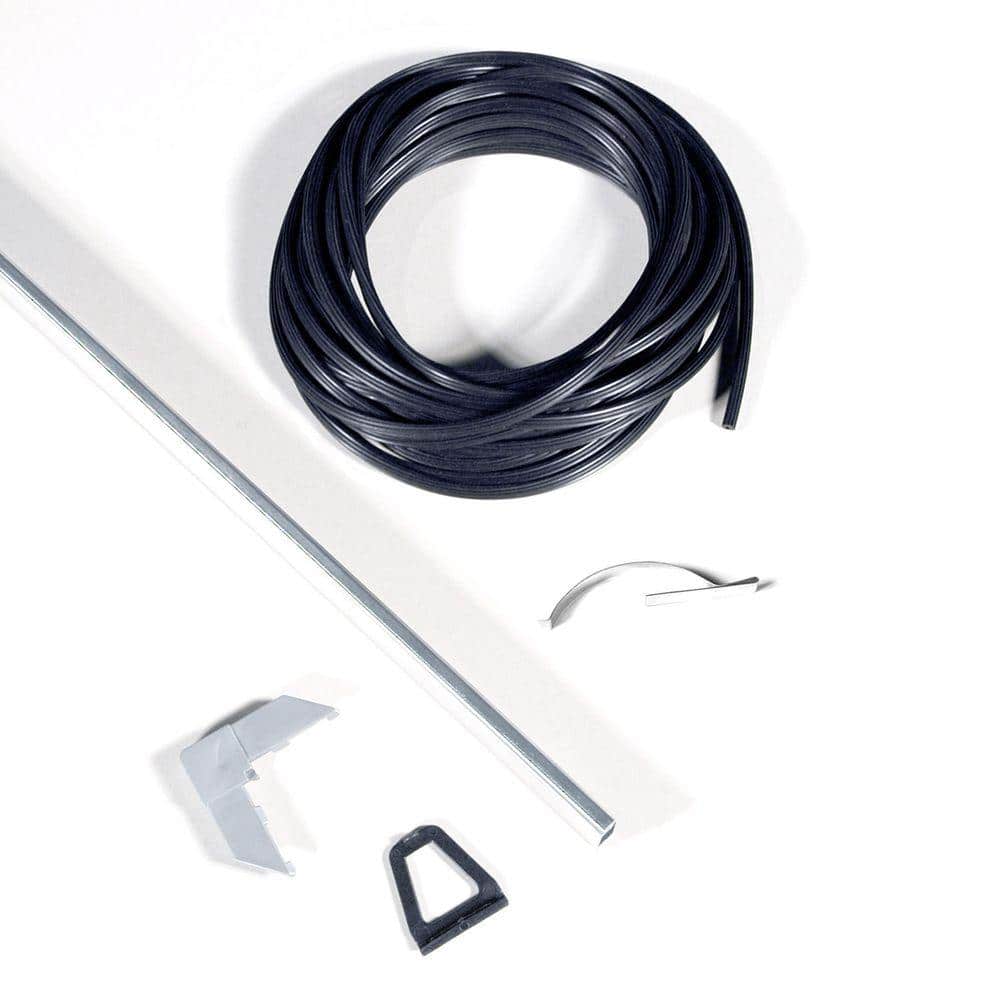 Phifer 5/16 in. x 60 in. x 60 in. Milled-Aluminum Screen Frame Kit ...