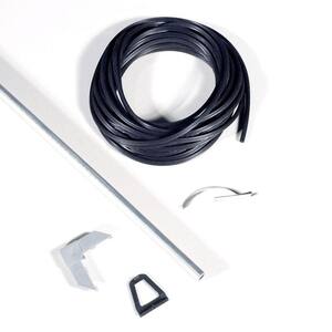 Phifer 5/16 in. x 60 in. x 60 in. White Aluminum Screen Frame Kit 3021678