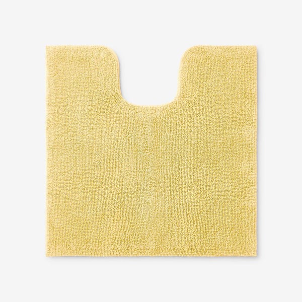 The Company Store Company Cotton 24 in. x 12 in. Pale Yellow Bath Rug ...