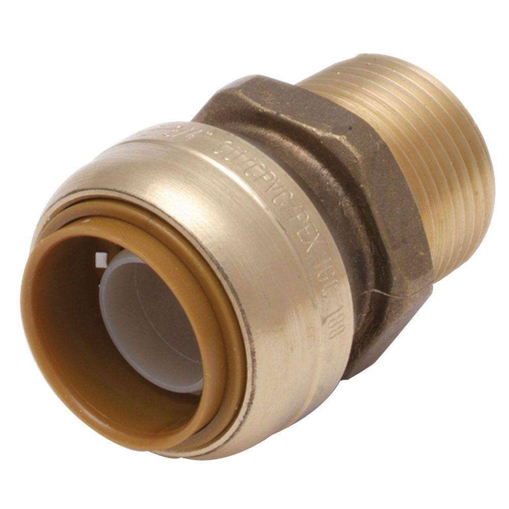 SharkBite 3/4 in. Brass PTC Male Adapter U134A - The Home Depot