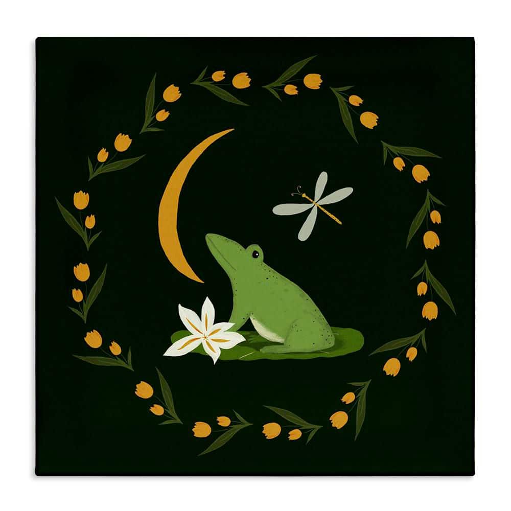 Stupell Industries Frog and Moon Garland by Michelle Ingari Designs ...