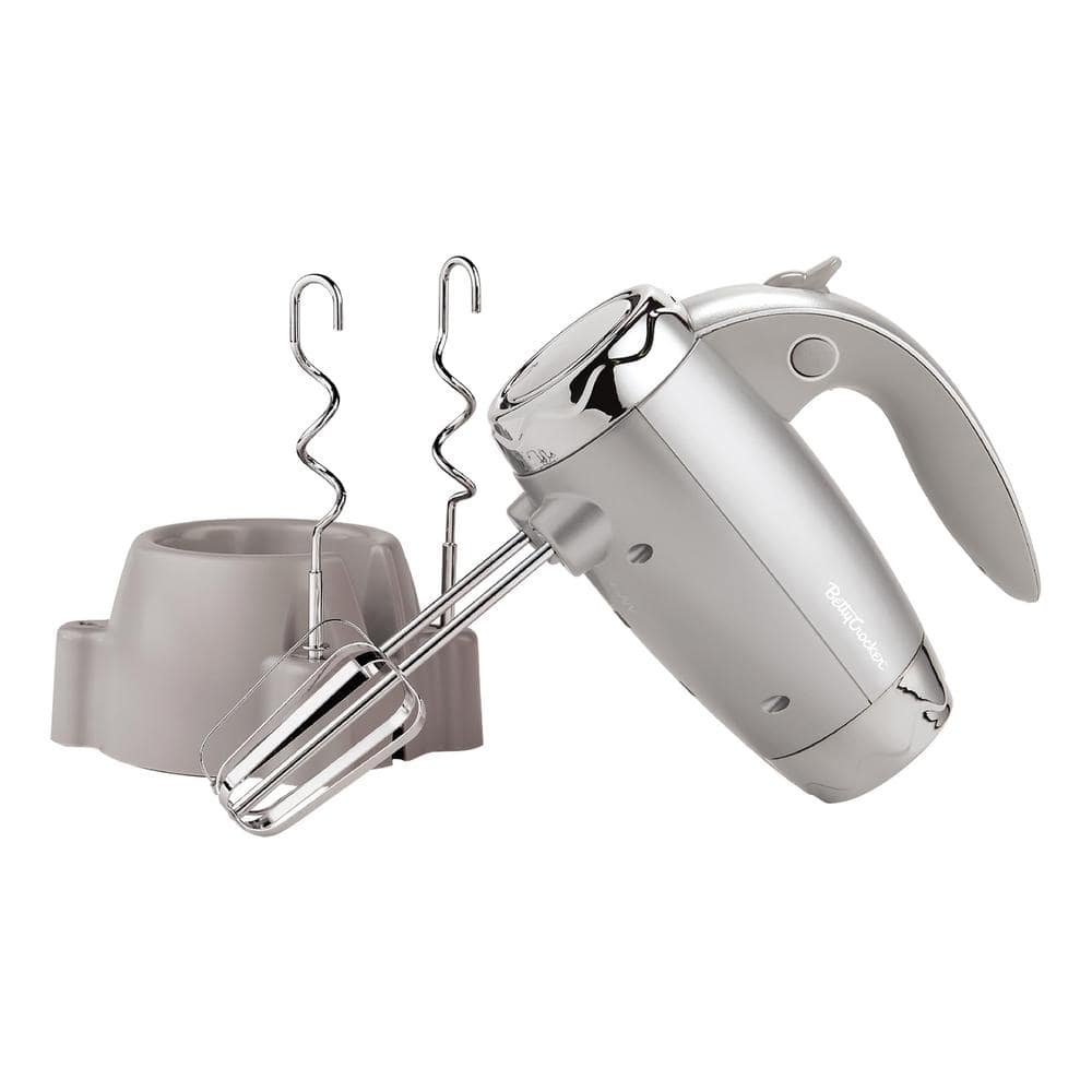 Betty Crocker 7-Speed Silver Hand Mixer with Stand BC-4208S - The Home Depot