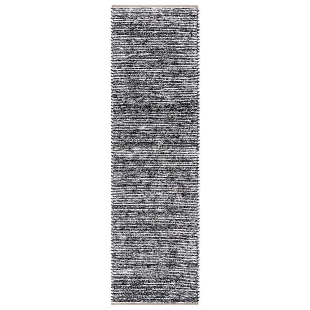 SAFAVIEH Cape Cod 2 ft. x 8 ft. Ivory/Black Distressed Gradient Runner ...