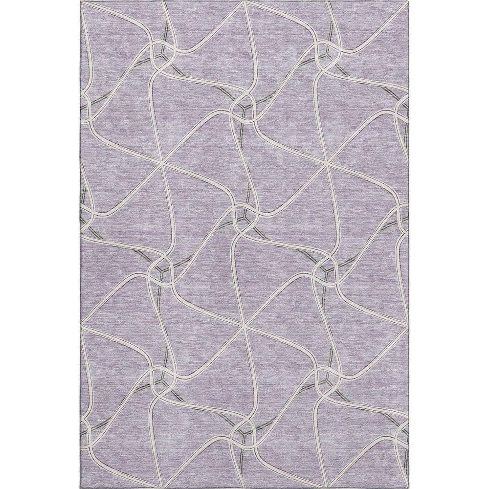 Addison Rugs Mayfield Premium Machine Washable Abstract AMF948 Lavender ...